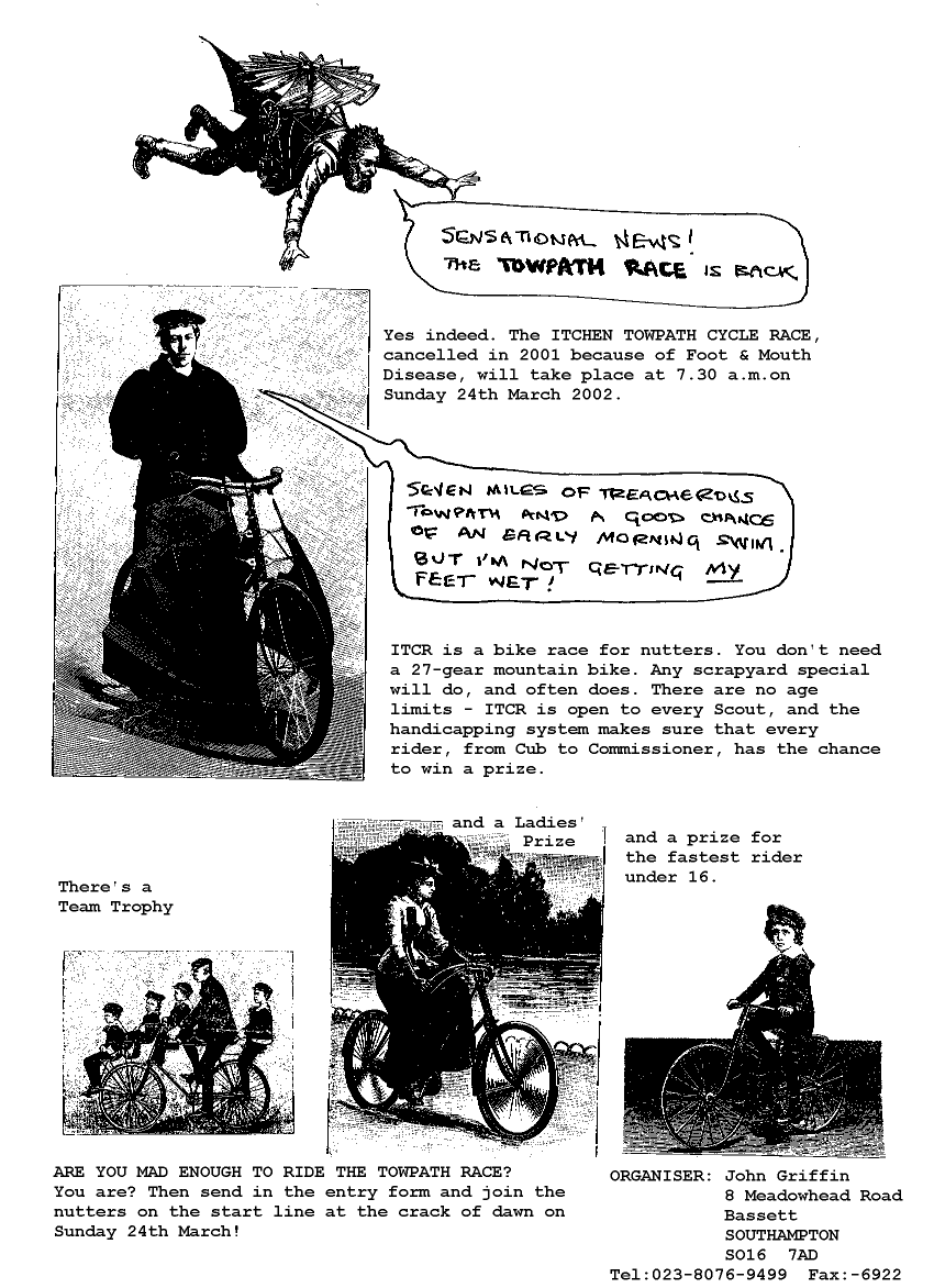 The Itchen Towpath Cycle Race